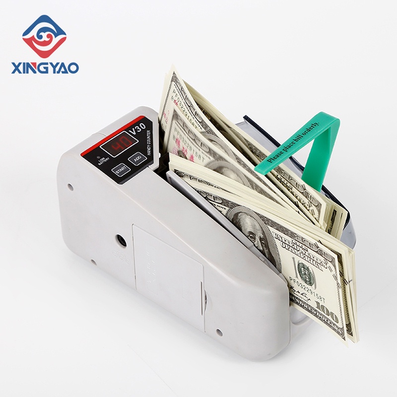 XINGYAO V30 Mini Portable Bill Counter With Battery/Plug Handy money ...