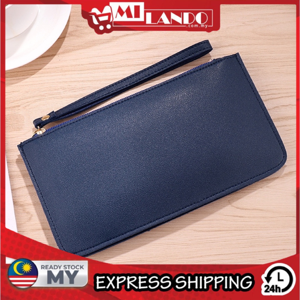 MILANDO Ladies Clutch Coin Bag Women Long Wallet Dompet Wanita 钱包卡包 ...