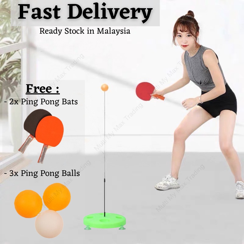 Table Tennis Trainer Portable Soft Shaft Training Ping Pong Practice ...