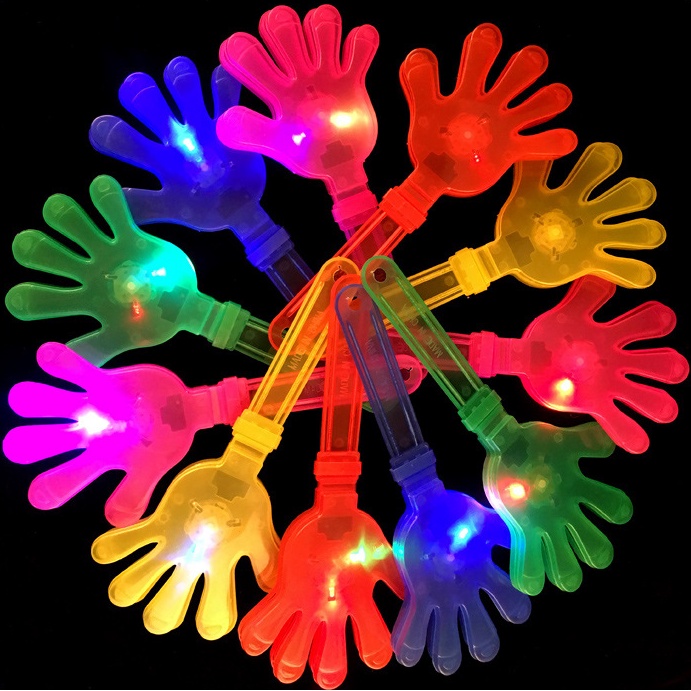 Party Hand Clapper Flashing Led Light / Fun Hand Clapper Party Toy ...