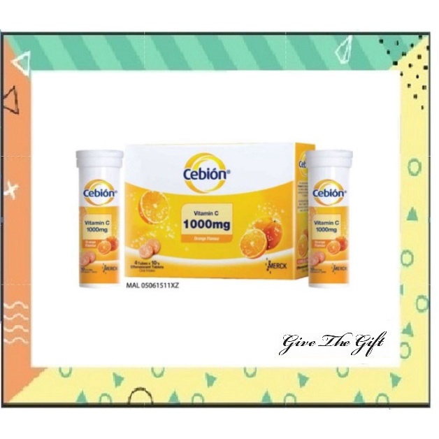 Cebion Vitamin C 1000mg Orange Flavuor (4x10's) (Exp:02/2024) | Shopee ...