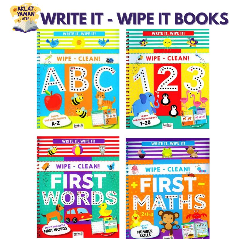 WRITE IT - WIPE IT BOOKS (LETTERS, NUMBERS, FIRST WORDS, FIRST ...