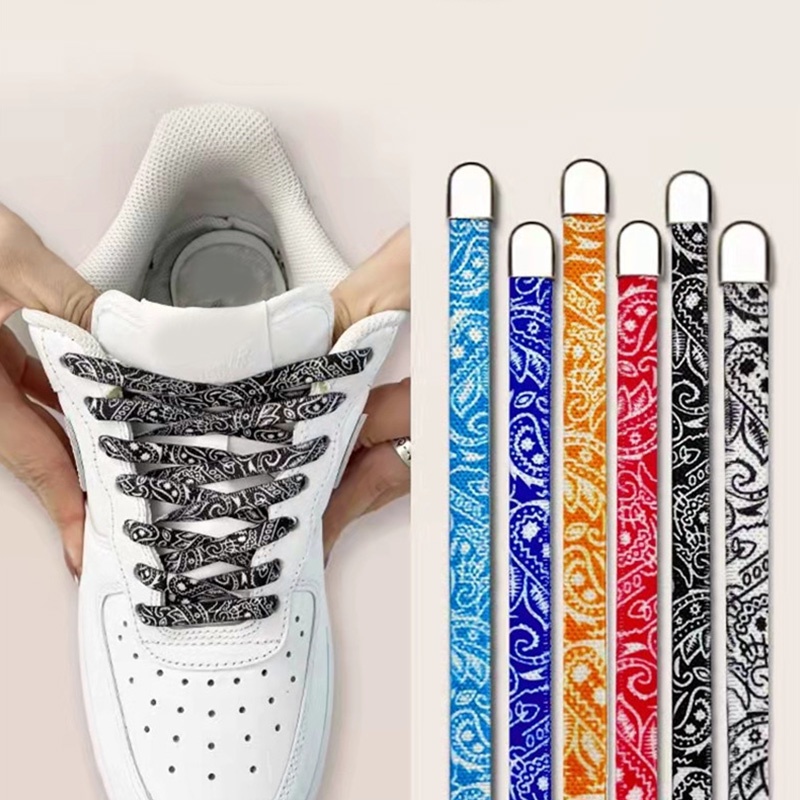 Shoelaces Metal Lock Lazy Laces Sneakers Shoelace Fits All Shoes No Tie ...