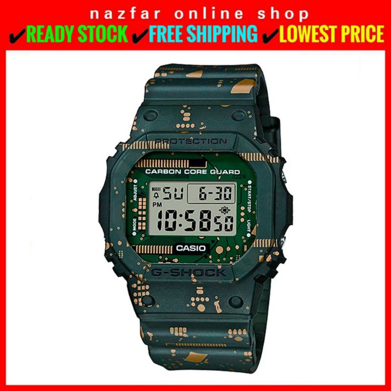 Cas/i*o G Shock Dw5600 Digital Sports Watch Carbon Core Guard Dw5600 ...