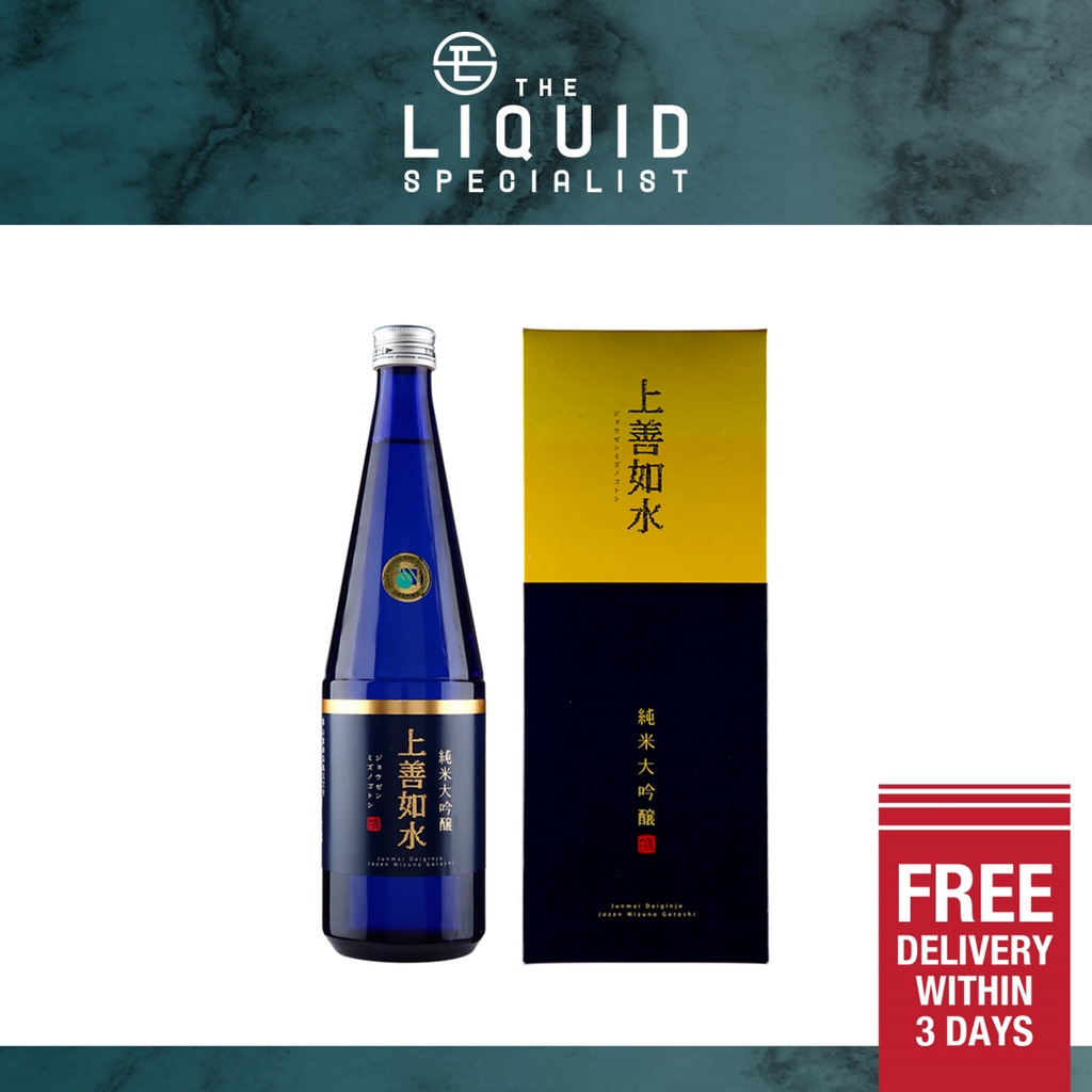 Shirataki Jozen Junmai Daiginjo Sake 白瀧酒造 上善如水 純米大吟醸酒 - 72cl | Shopee ...