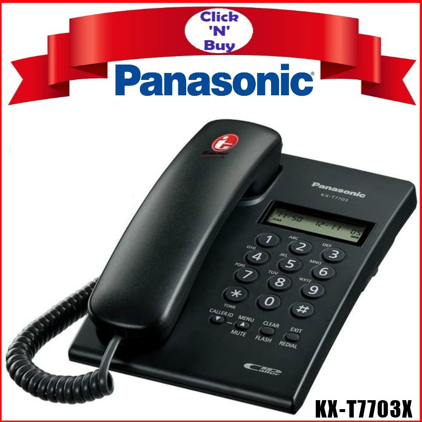 Panasonic KX-T7703X Telephone Corded. Also known as KX-T7703. LCD ...