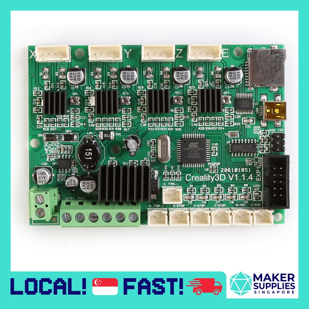 8-bit Motherboard V1.1.4 for Creality Ender 3, 3 Pro, Ender 5, CR-10 ...