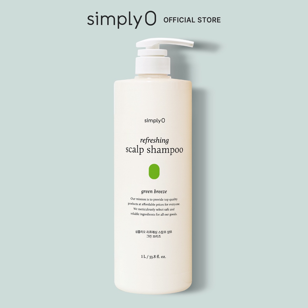 simplyO Refreshing Scalp Shampoo 500ml/1000ml for Dandruff, Itchy, Oily ...