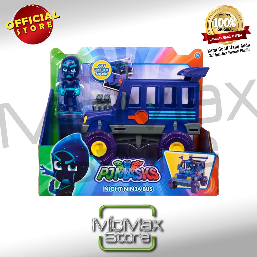 Pjmasks Night Ninja Bus Vehicle & Figure Pj Masks | Shopee Singapore