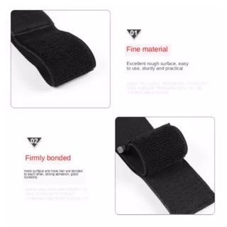 5pcs Velcro Elastic Straps Self Adhesive Nylon Buckle Belt Cable Band ...