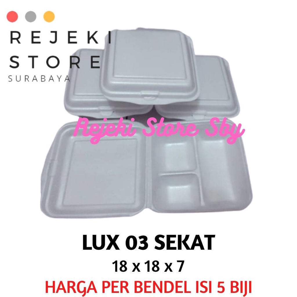 (5 Pcs) LUX 03 Attraction STYROFOAM - 18x18 x 7 cm | Rice FOAM | Shopee ...