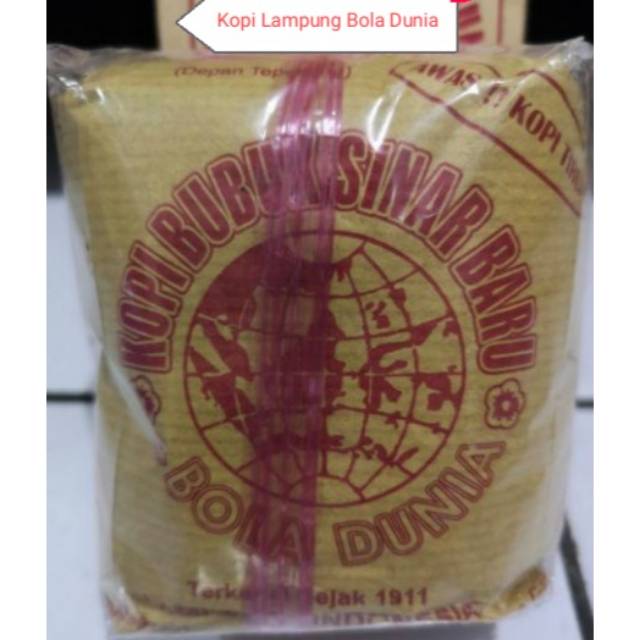 New Sinar Powder Coffee Powder Cap Bola Dunia Original Lampung 250gr ...