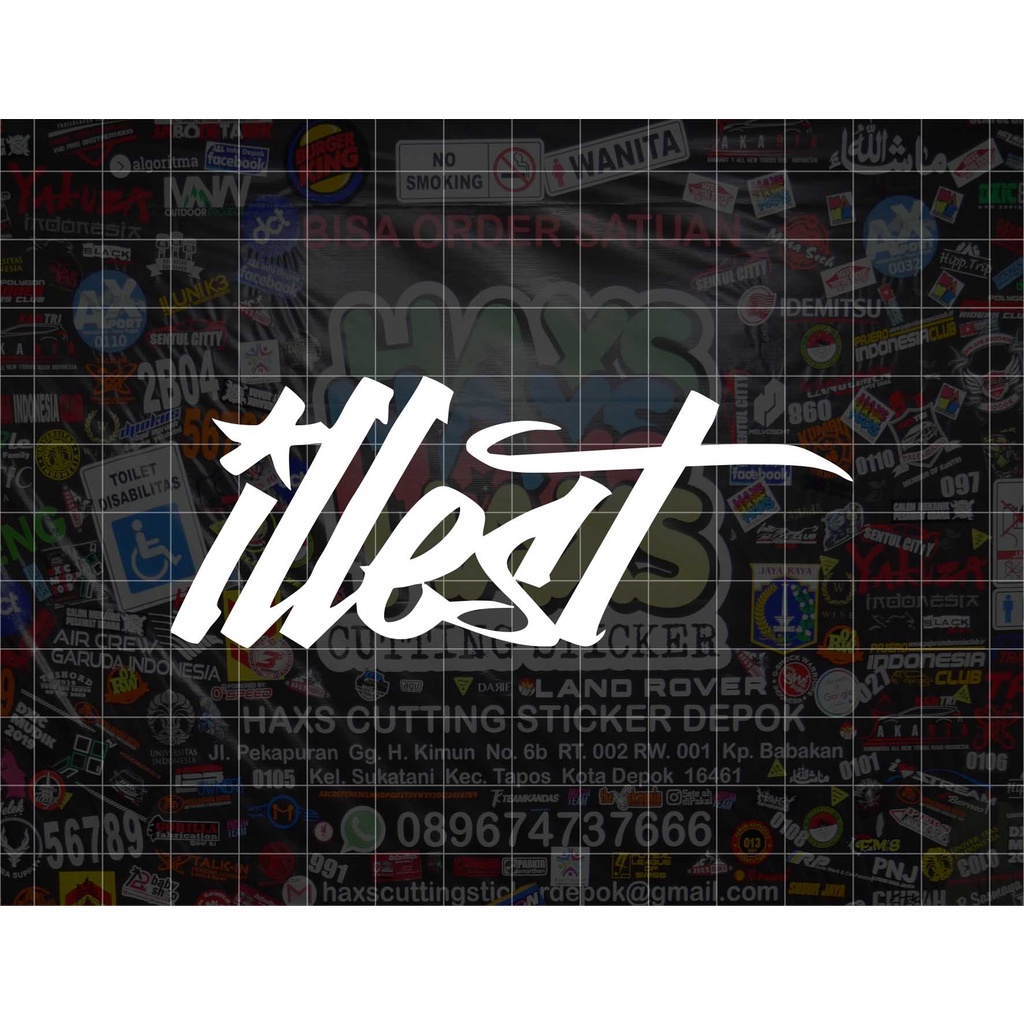 Illest Grafity Cutting Sticker Size 11 Cm | Shopee Singapore