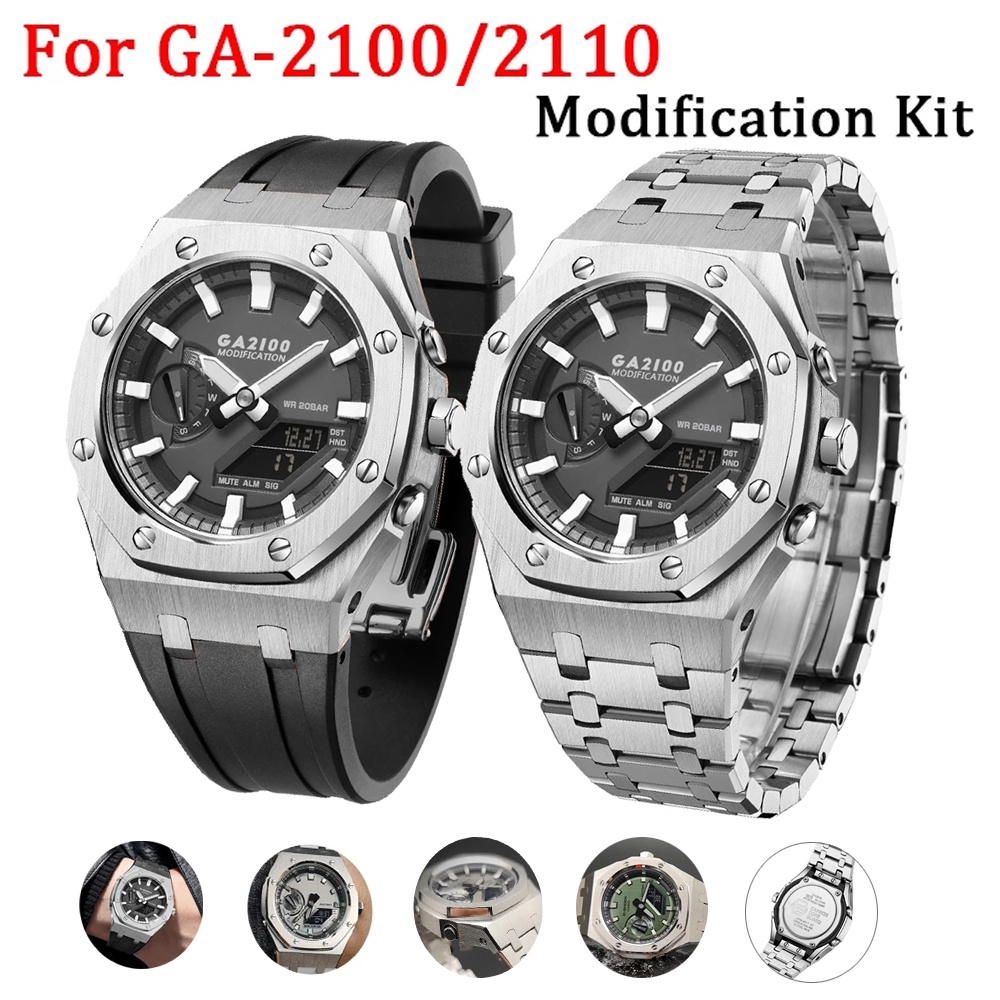 For Casio Mod kit Stainless Steel Metal Watch Case GA2100 gen5 ...