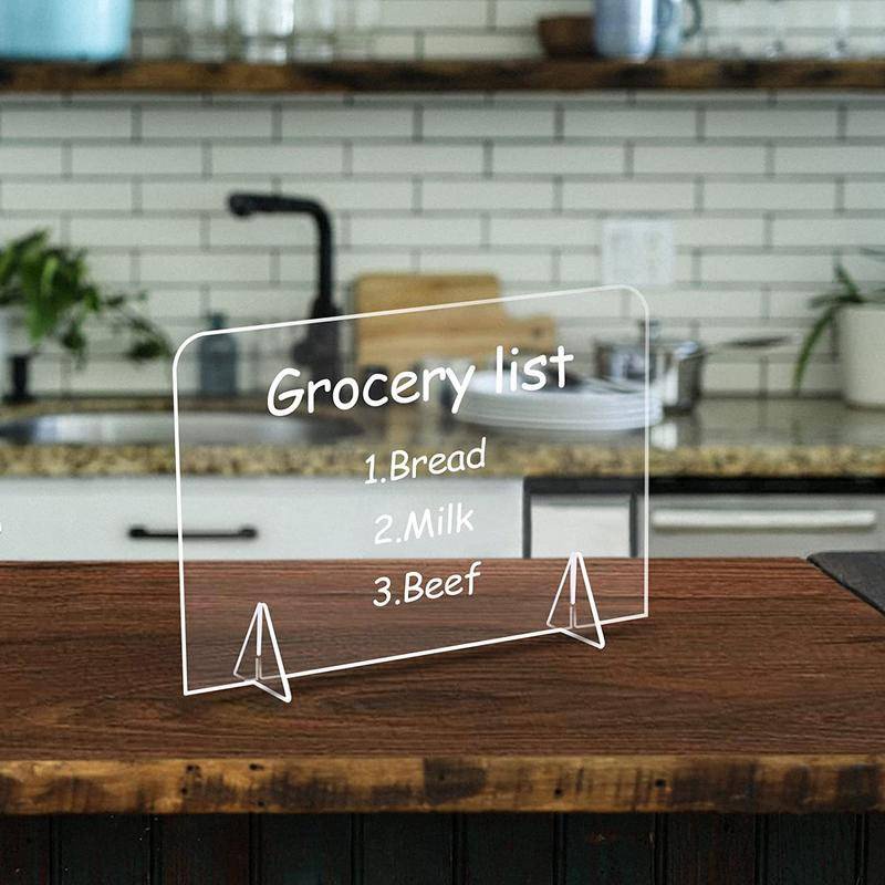 Acrylic Dry Eraser Whiteboard Desktop Shorthand Message Board Student ...