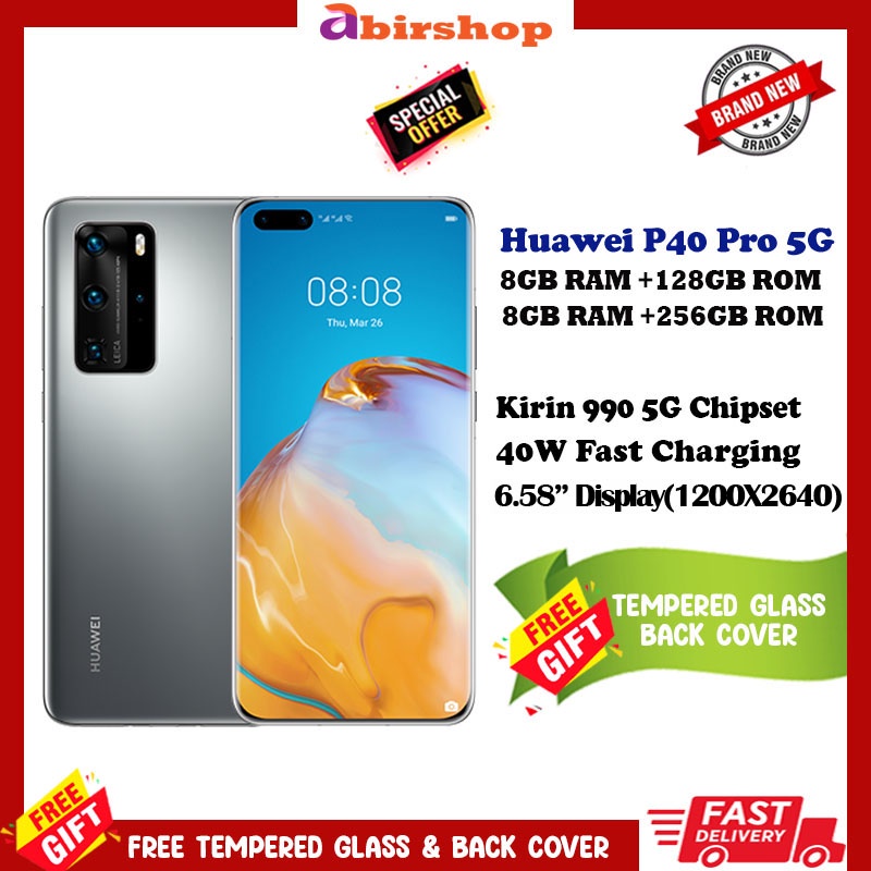 Huawei P40 Pro 5G | 128GB ROM/256GB ROM 8GB RAM | Dual SIM 5G Smartphone | Shopee Singapore