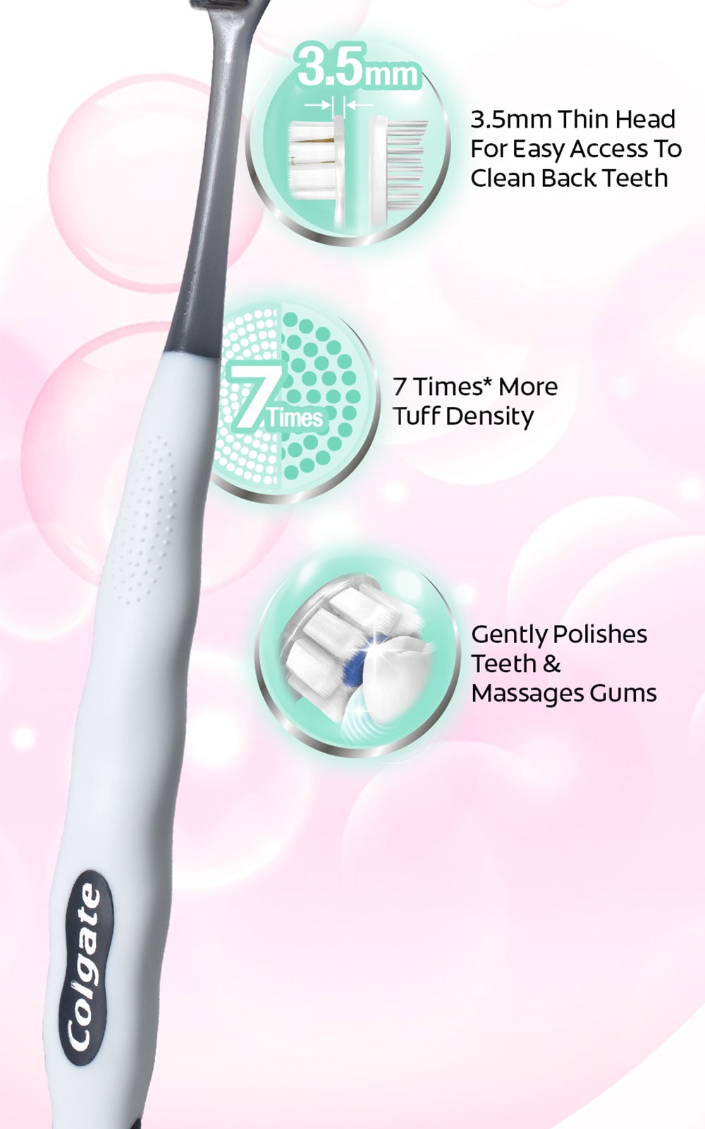 Colgate Cushion Clean/SlimSoft Advanced/Flex Clean Toothbrush 2s /4s ...