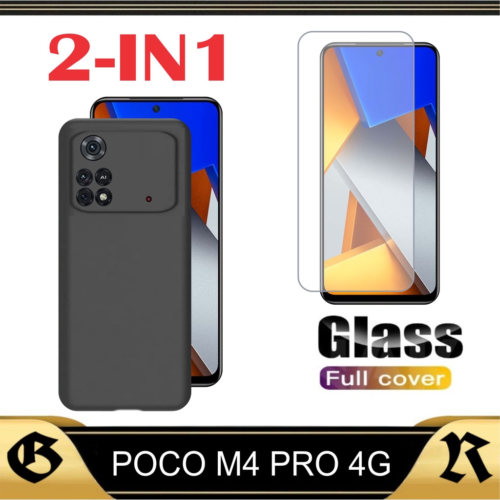 PROMO XIAOMI Case poco M4 PRO 4G Premium Slim Matte Macaron Black List ...