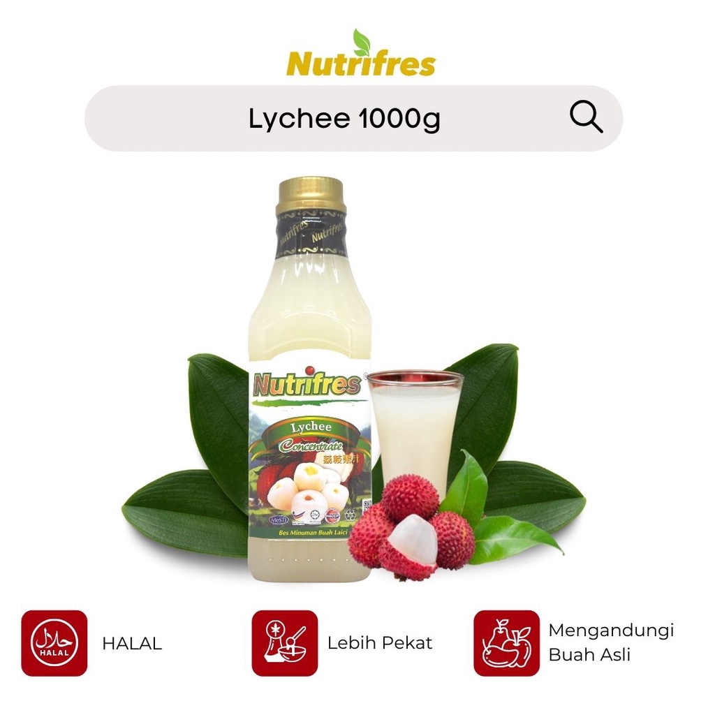 Nutrifres Lychee Fruit Juice Concentrate/Cordial (1000g) | Shopee Singapore
