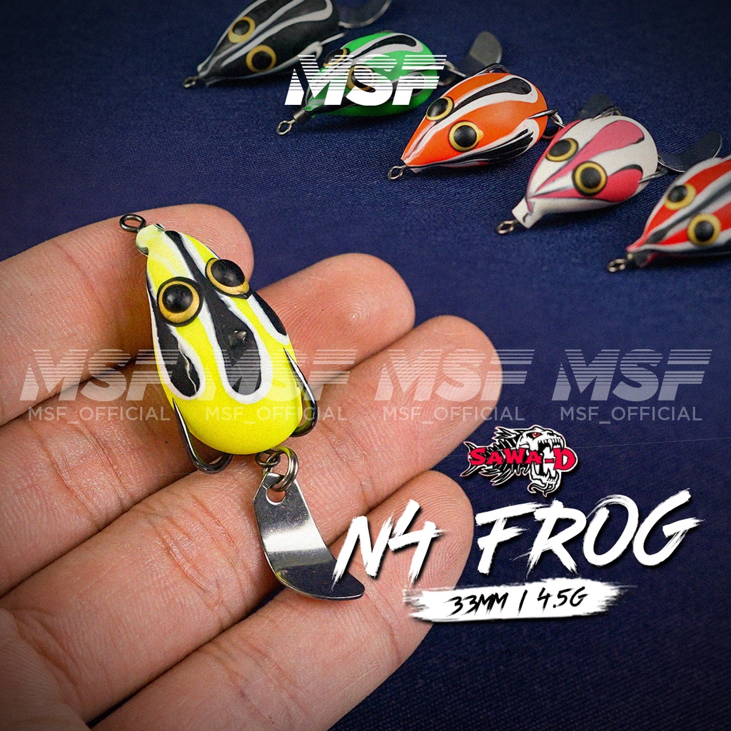 [MSF] Sawa-D N4 Mini Soft Frog | 3.3cm / 4.5g | Haruan Killer Katak ...