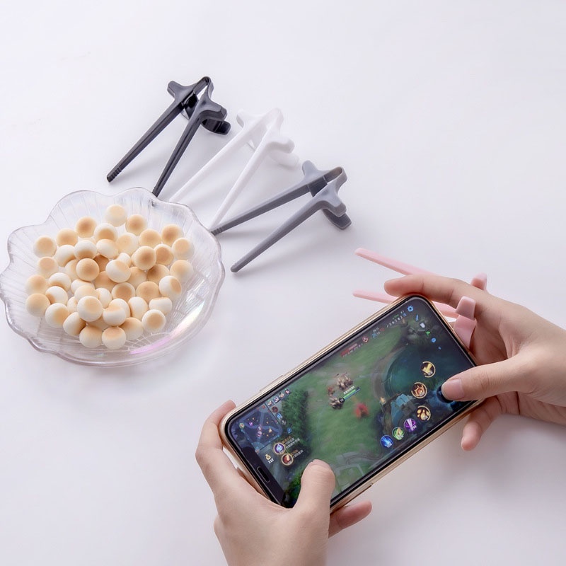 Finger Chopsticks Game Controllers Lazy Assistant Food Holder Snack ...