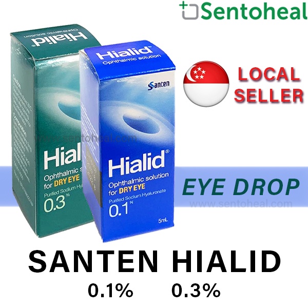 Santen Hialid 0.1% Eye Drops for dry eye 5ml - Local Seller - | Shopee ...