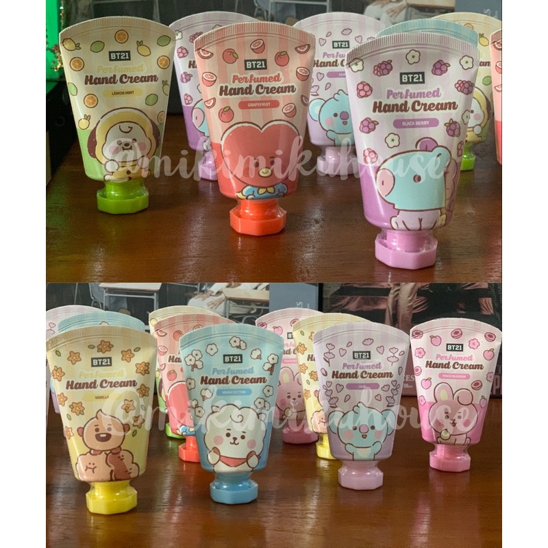 Official BT21 BABY PERFUMED HAND CREAM BT21 HAND CREAM Send HAND BT21 ...