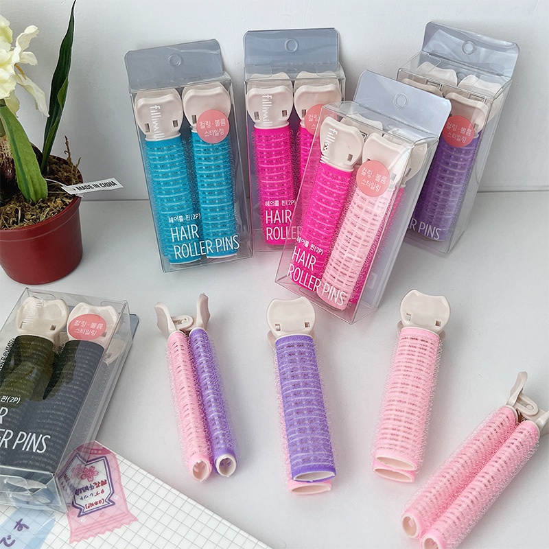 2pcs Bangs Magic Curlers Self-adhesive Curling Hair Lazy Duckbill ...