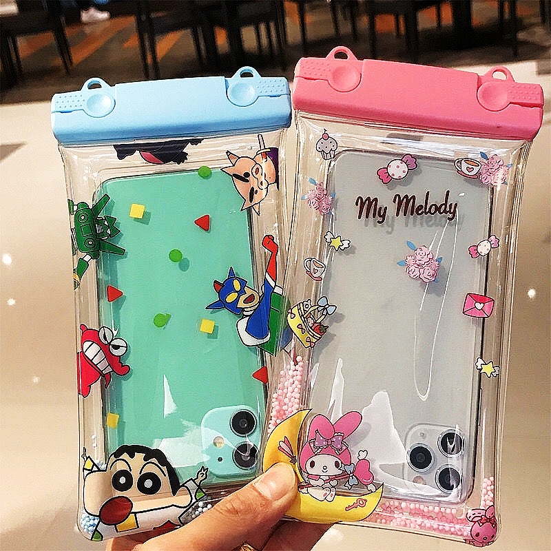 Cute Winnie the Pooh Mobile phone waterproof bag swimming drifting ...