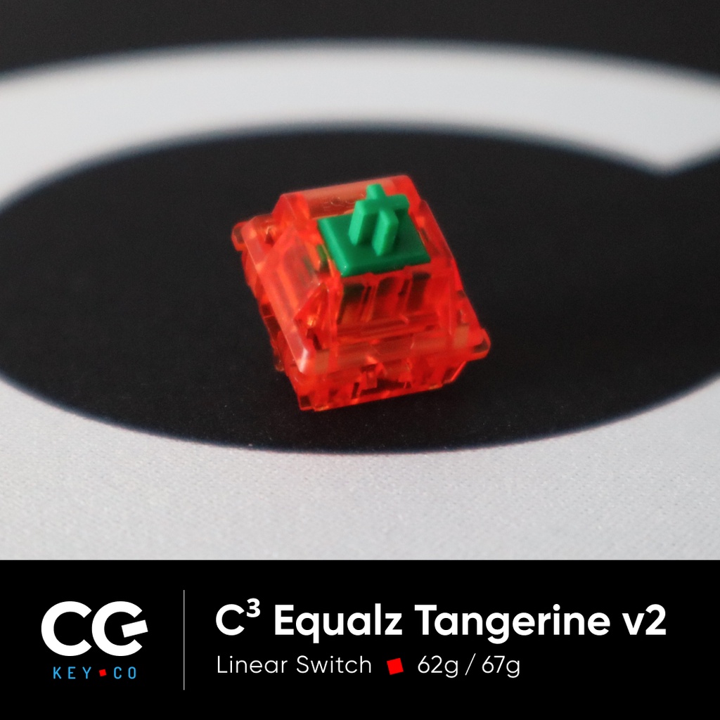 C3 Equalz x TKC Tangerine v2 Linear Switch Single Stroke Keyboard ...