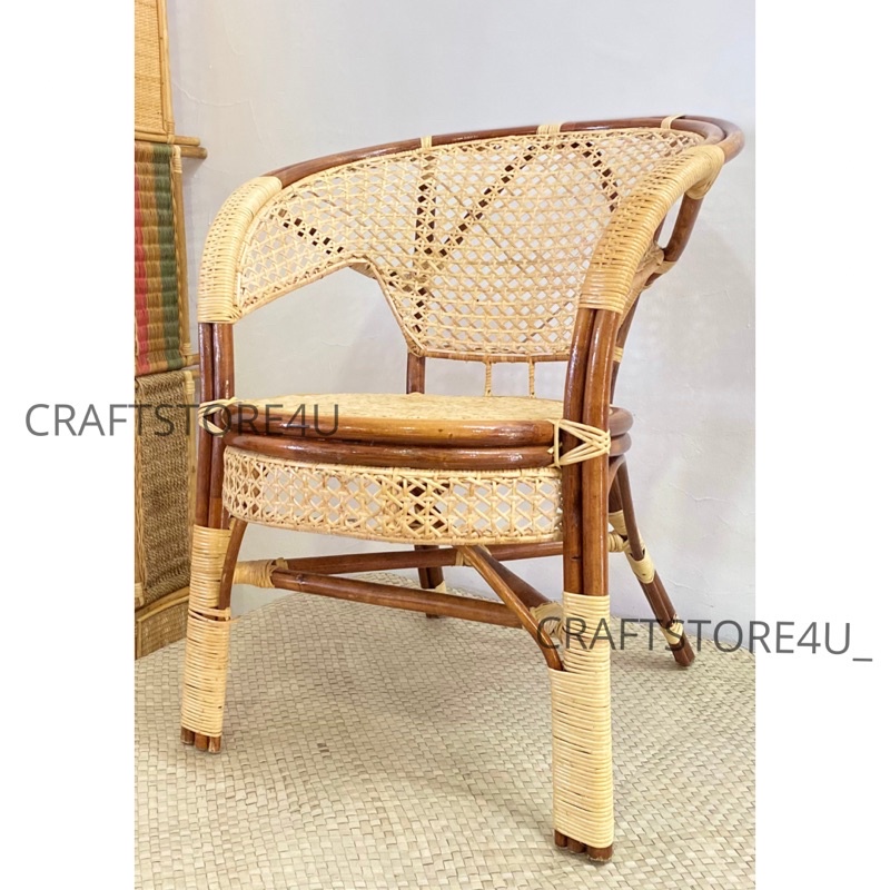 HANDWOVEN RATTAN CHAIR // ADULTS RATTAN CHAIR // KERUSI ROTAN AYAMAN ...