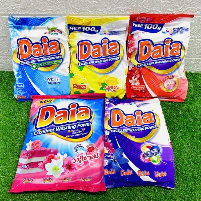 DAIA DETERGENT POWDER & SOFTENER [750g/720g] [Laundry Powder Detergent ...