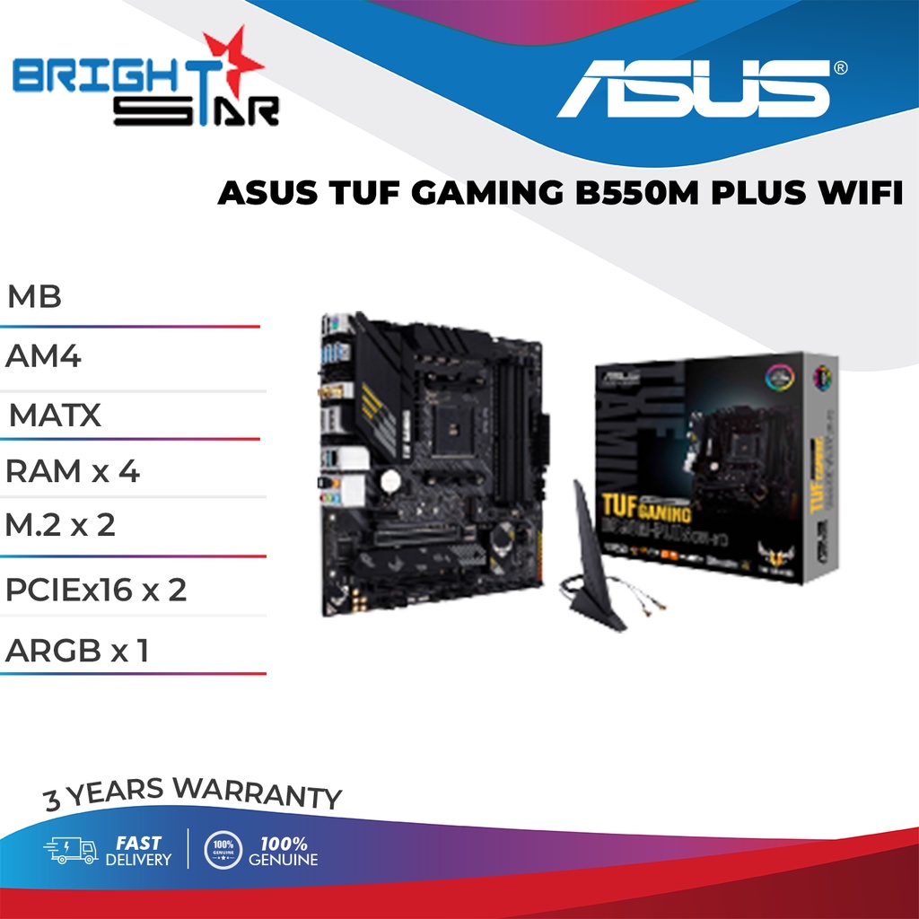 Asus TUF Gaming B550M Plus Wifi MATX Motherboard | Shopee Singapore