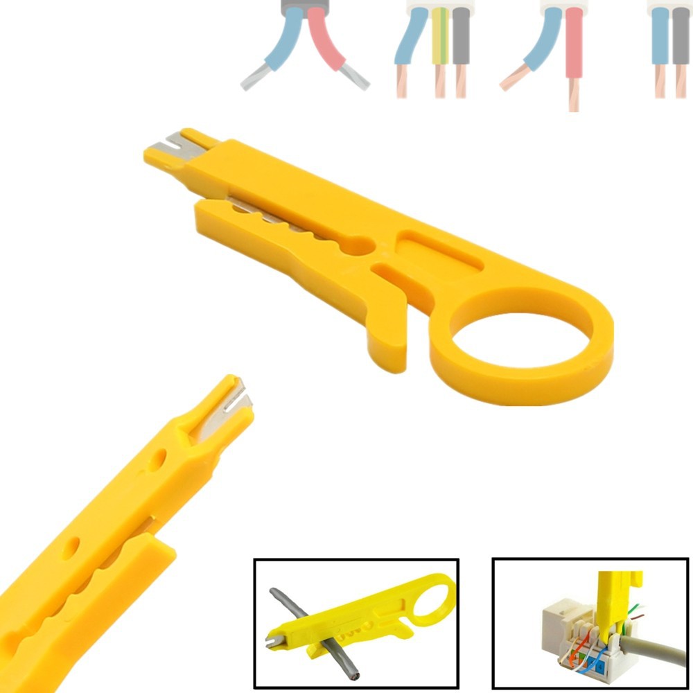 Mini Portable Wire Stripper Knife Crimper Pliers Crimping Tool Cable ...