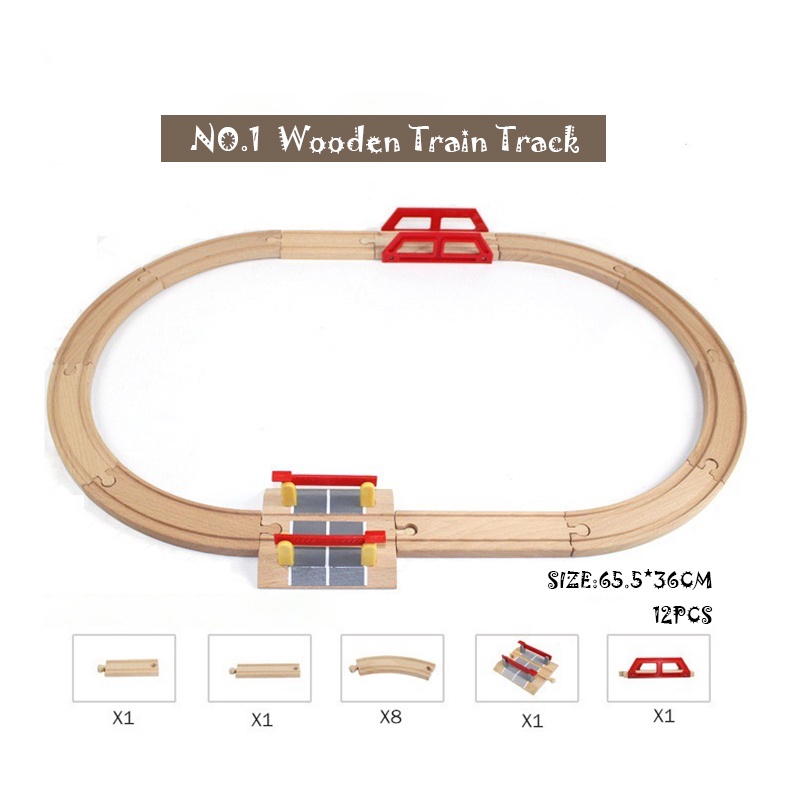 Thomas 【Wooden Train Track Toy】Children Wooden Track Set Toy Compatible ...