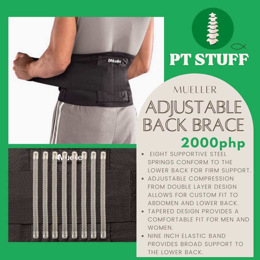 PT STUFF - BACK SUPPORT Mueller brand especially for low back pain ...