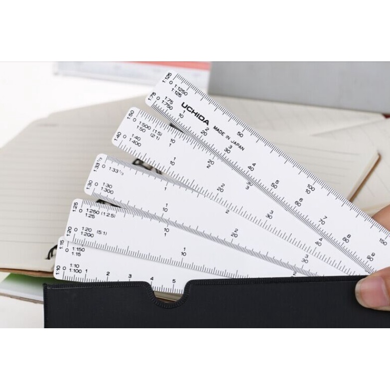 UCHIDA Fan Scale Ruler | Shopee Singapore