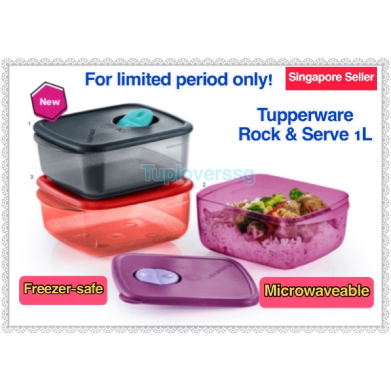 READY STOCK! Tupperware Rock N Serve Microwaveable Lunchbox | Shopee ...