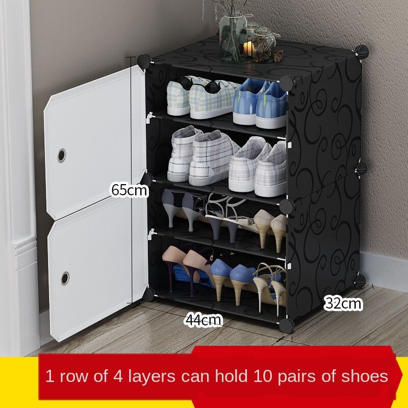 Plastic shoe cabinet shoes rack outdoor Simple household multi-Layer ...