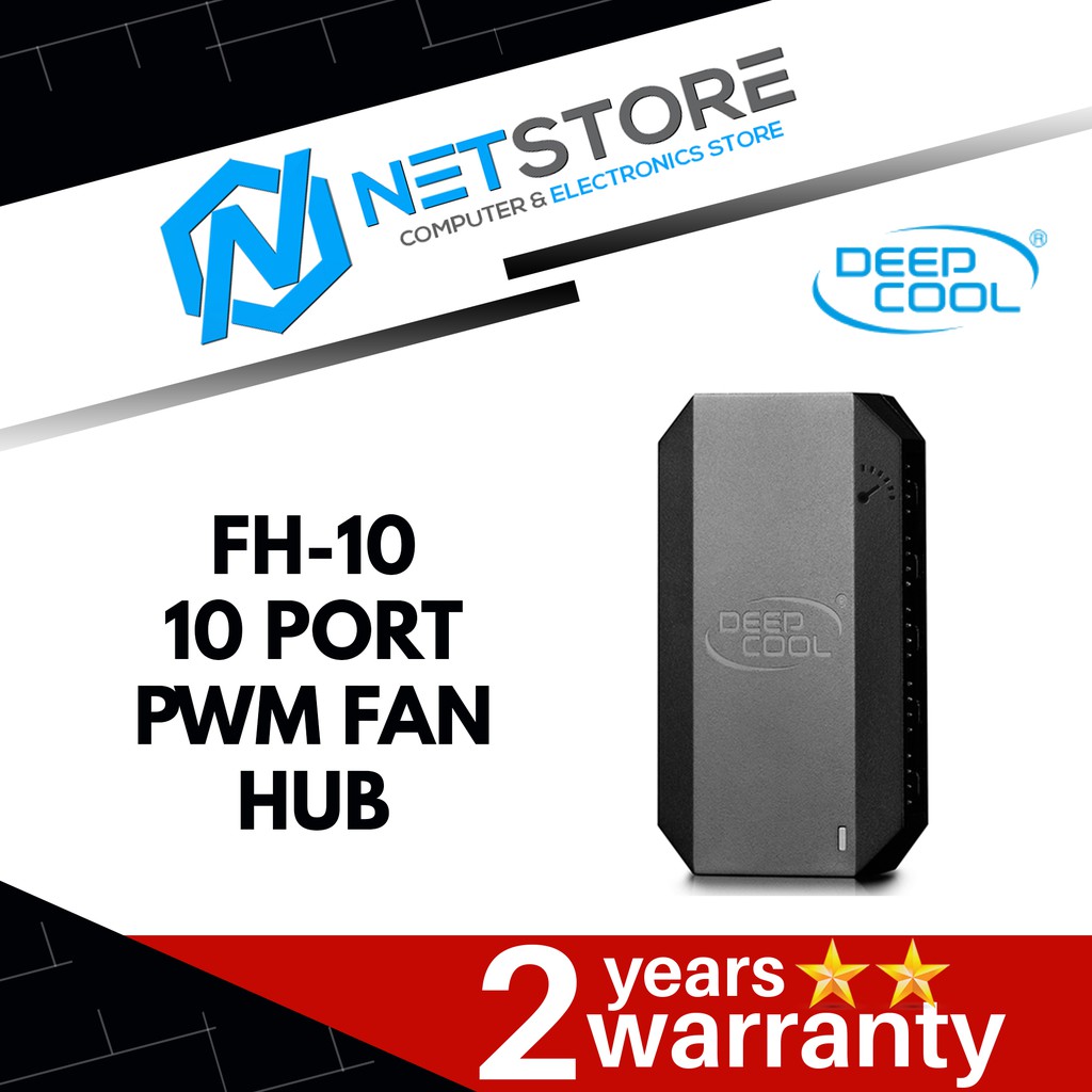 DEEPCOOL FH-10 10 PORT PWM FAN HUB - DP-F10PWM-HUB | Shopee Singapore