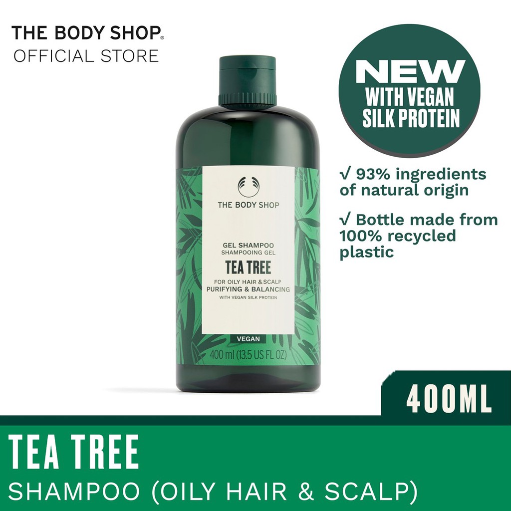 The Body Shop Tea Tree Purifying & Balancing Shampoo 400ml | Shopee ...