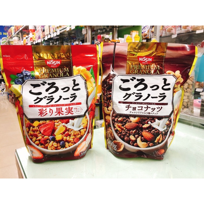 Nissin Premium Granola Japan Cereal 360g (2 Types) | Shopee Singapore