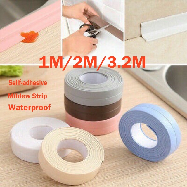 Kitchen and bathroom 3.2M waterproof tape seam sealing strip waterproof ...