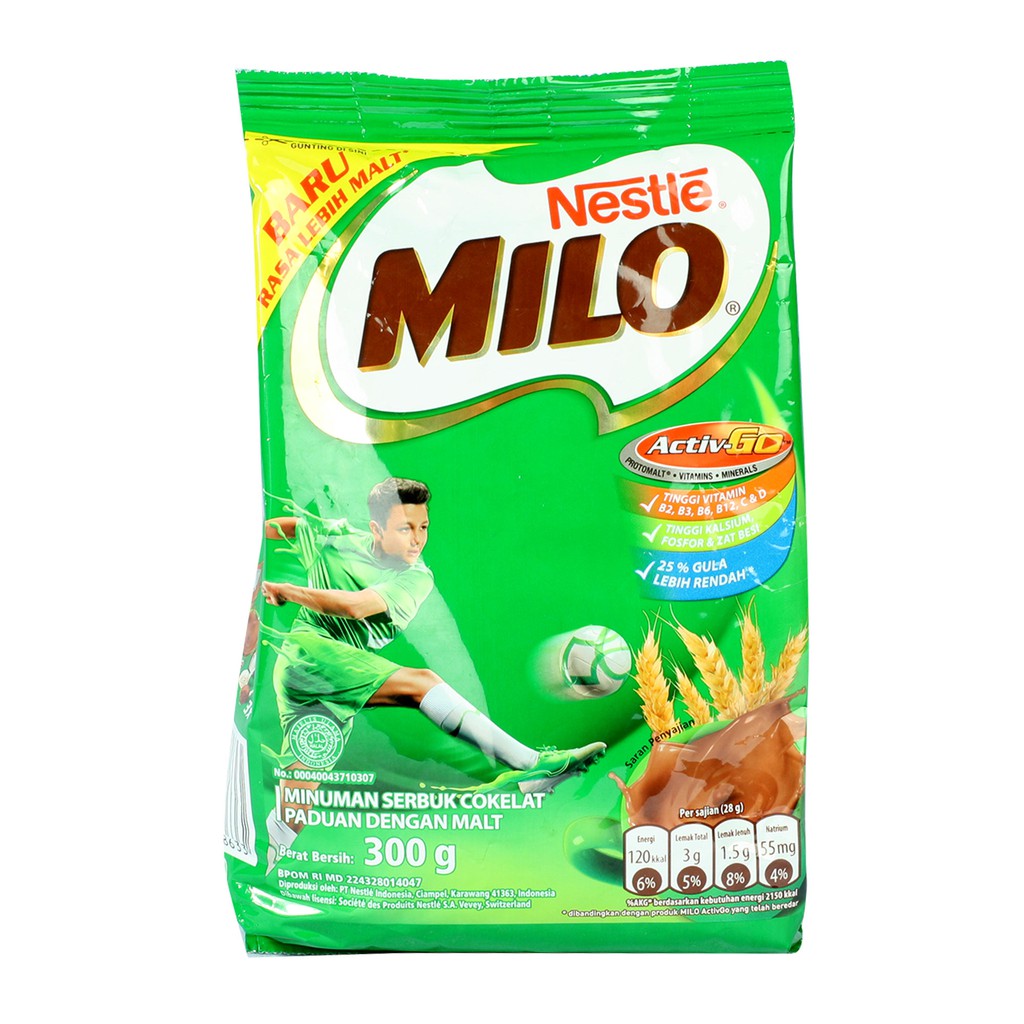 Milo Chocolate Flavored Milk Powder With Malt 300g | Shopee Singapore