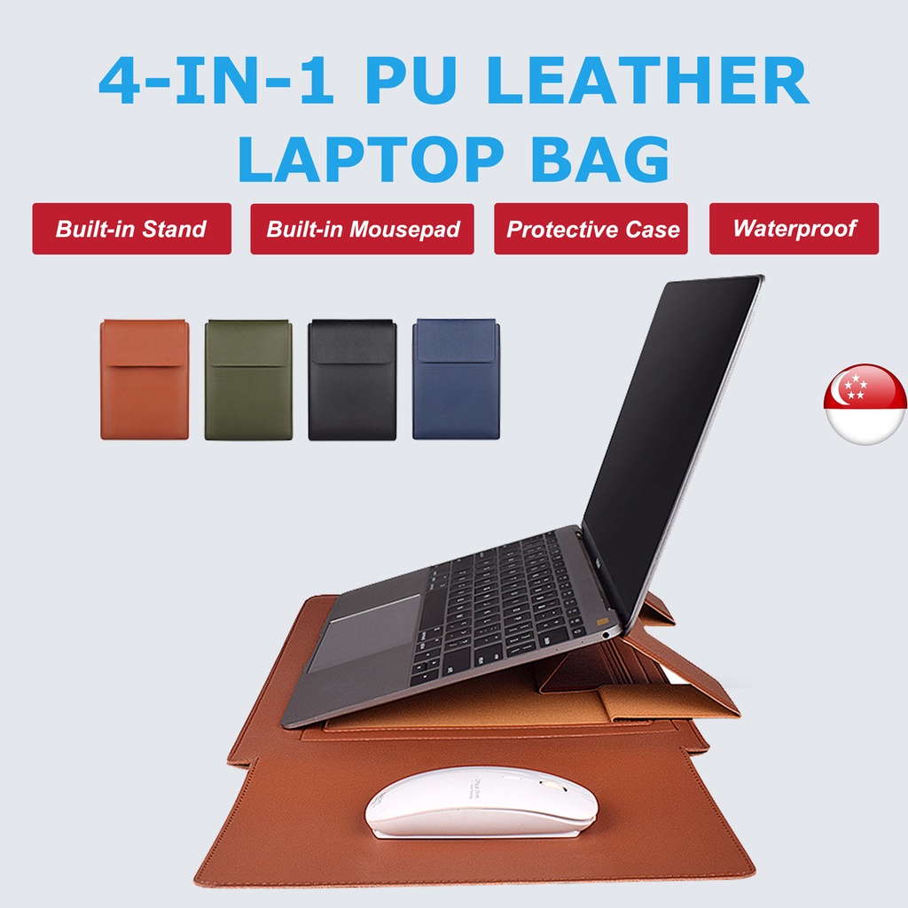 [SG] 4-in-1 Leather Macbook Air M2 Case / Pro M2 M1 2022/2020 ...