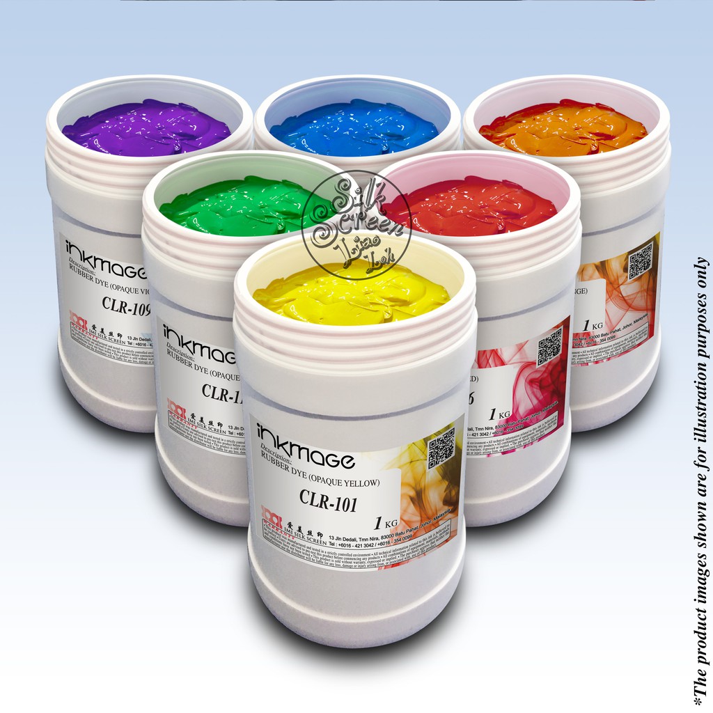 Fabric Ink ( Rubber Dye ) for Silk Screen Printing & Lino Printing ...