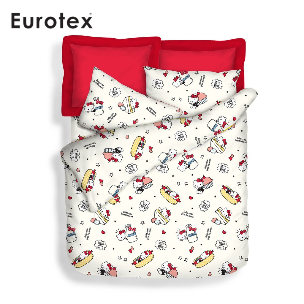 Sanrio Microluxe 900 Thread Count, Fitted Sheet Set, Happy Time ...