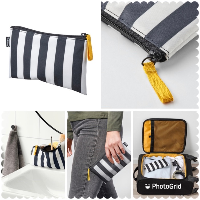 Beg Ikea Biru /Laundry Lunch Bag/ Recycle/ Reusable /Backpack Tote ...