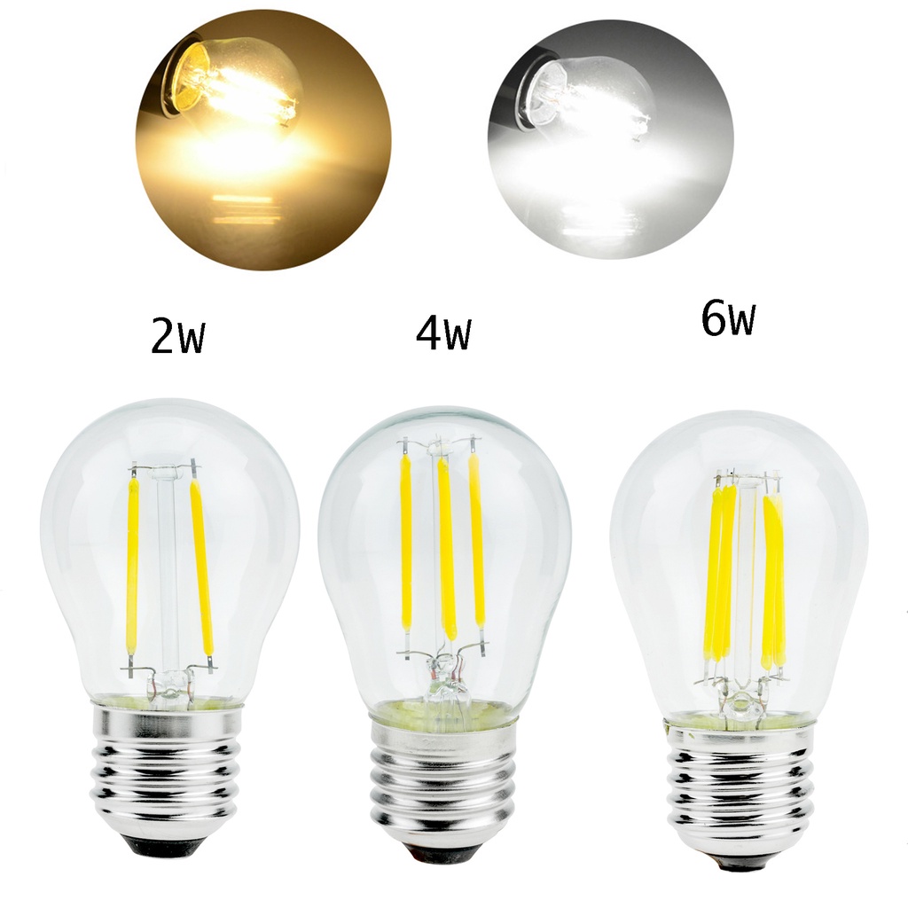 E27 2W 4W 6W Filament Vintage LED Bulb G45 Antique Retro Edison Bulb ...