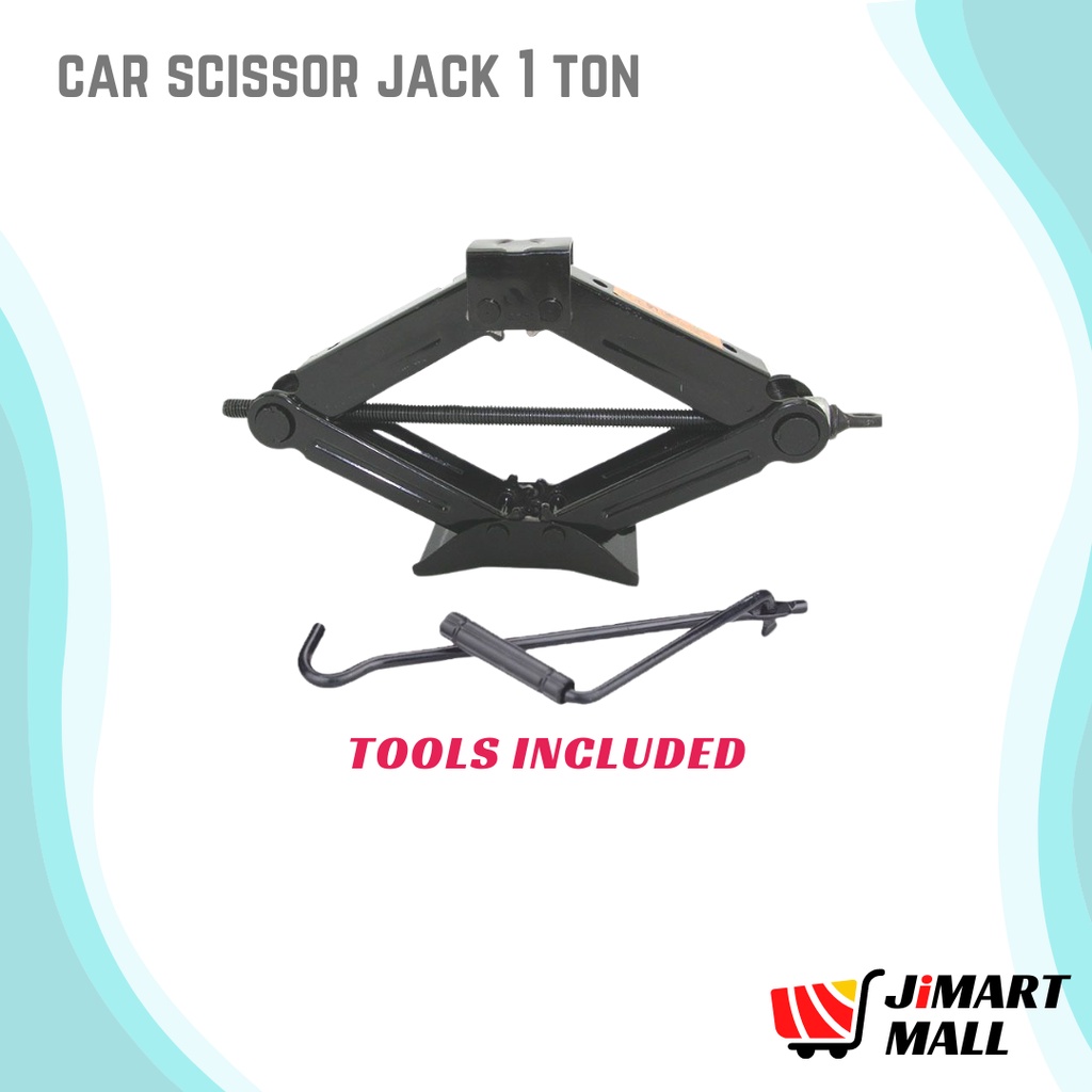 1 TON CAR SCISSOR JACK Thick Jeck Kereta Zek Jek Zeck Jet Jak Car Lift ...